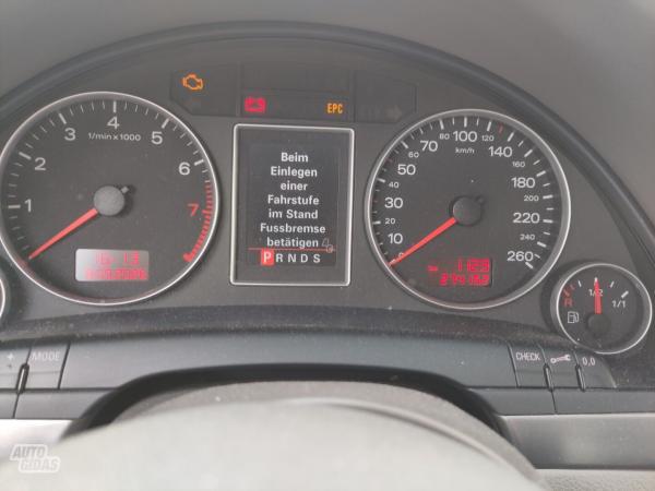 Audi A4 2006 in Siauliai on AUTOMOTO.COM.LV Audi A4 2006 in Siauliai, with an engine capacity of 2.00 L and mileage of 261 thousand km for 2100 €, photo 6 on AUTOMOTO.COM.LV