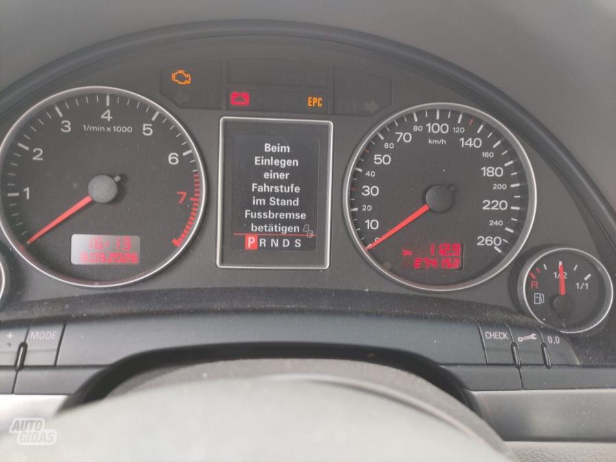 Audi A4 2006 Šauļi, ar dzinēja tilpumu 2.00 L un nobraukumu 261 tūkst. km par 2100 €, foto 6 vietnē AUTOMOTO.COM.LV