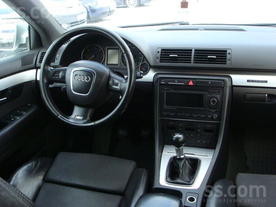 Audi A4 2007 in Riga, with an engine capacity of 3.00 L and mileage of 0 thousand km for 3000 €, photo 8 on AUTOMOTO.COM.LV
