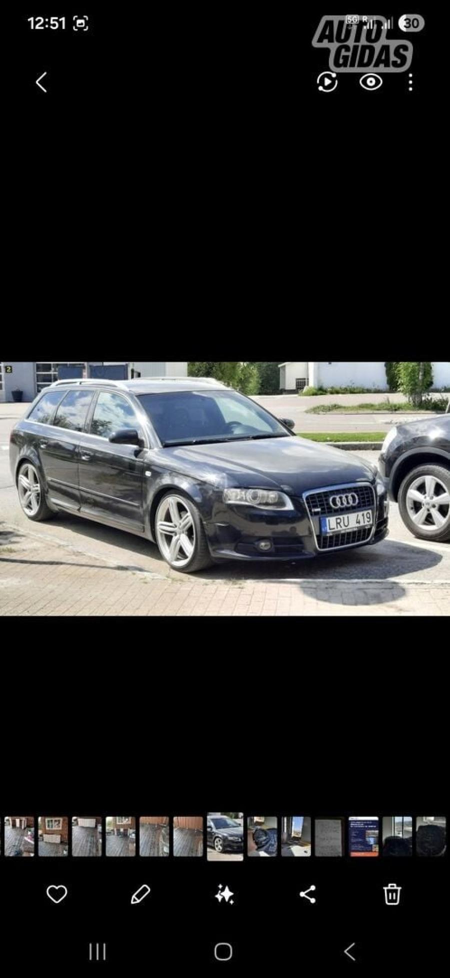 Audi A4 2007 in Ariogala, with an engine capacity of 2.00 L and mileage of 320 thousand km for 1300 €, photo 6 on AUTOMOTO.COM.LV