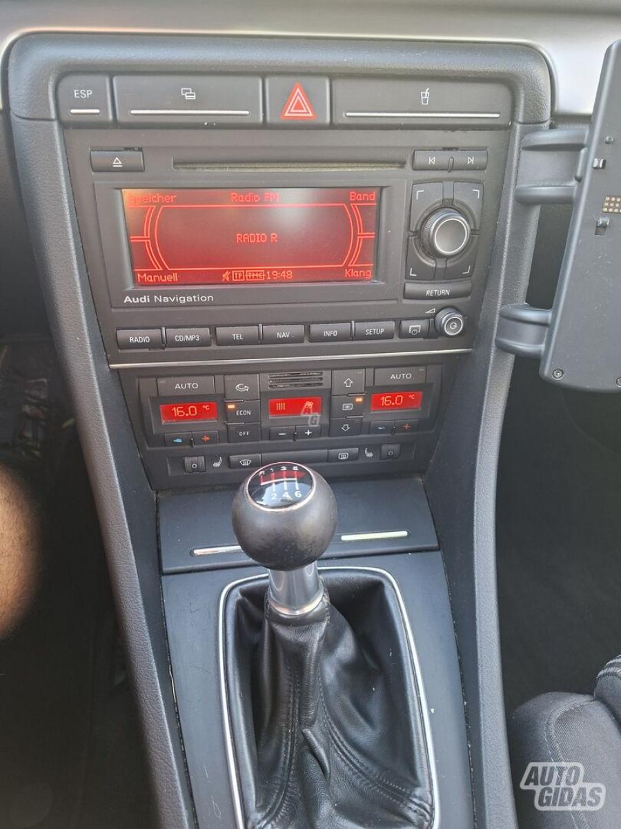 Audi A4 2008 in Vilnius, with an engine capacity of 2.00 L and mileage of 388 thousand km for 1200 €, photo 8 on AUTOMOTO.COM.LV