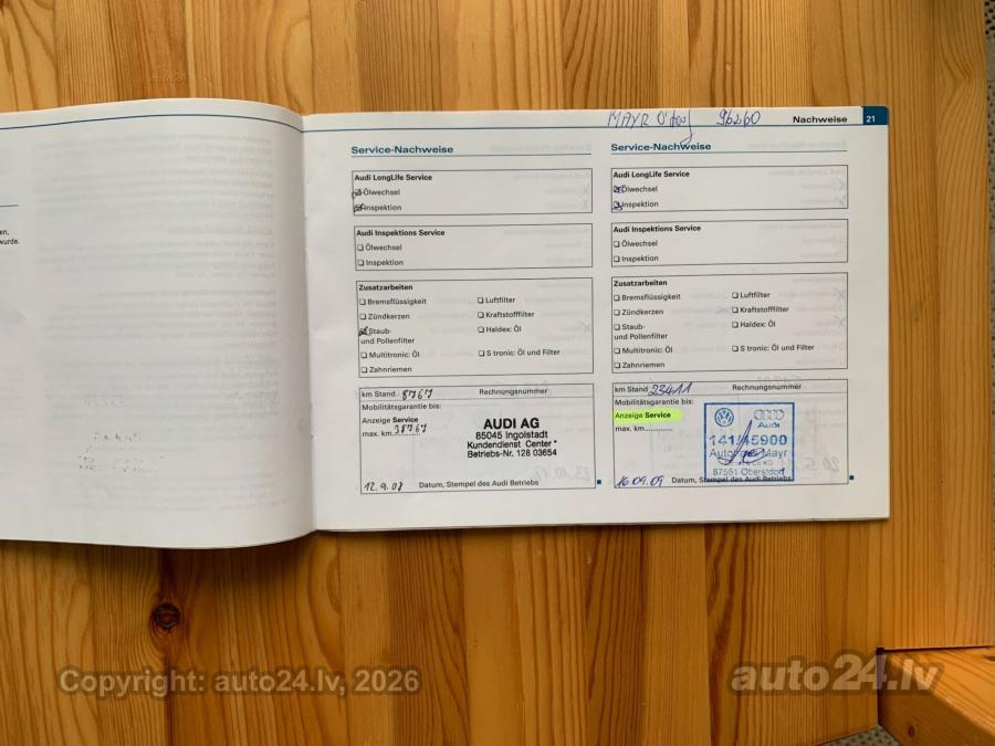 Audi A4 2008 in Valga, with an engine capacity of 1.90 L and mileage of 203 thousand km for 3950 €, photo 19 on AUTOMOTO.COM.LV