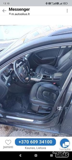 Audi A4 2009 in Kaunas, with an engine capacity of 2.00 L and mileage of 360 thousand km for 3700 €, photo 8 on AUTOMOTO.COM.LV