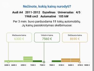 Audi A4 2011 Utena, ar dzinēja tilpumu 2.00 L un nobraukumu 273 tūkst. km par 5950 €, foto 32 vietnē AUTOMOTO.COM.LV