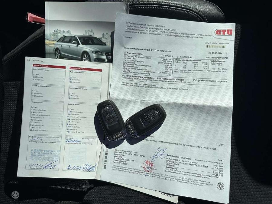 Ауди А4 2011 в Мариямполе, объемом двигателя 1.97 л и пробегом 277 тыс. км за 5550 €, фото 31 на AUTOMOTO.COM.LV