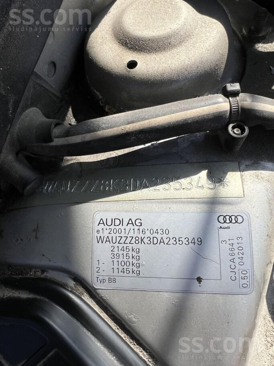Audi A4 2013 Rīga, ar dzinēja tilpumu 2.00 L un nobraukumu 298 tūkst. km par 7750 €, foto 20 vietnē AUTOMOTO.COM.LV