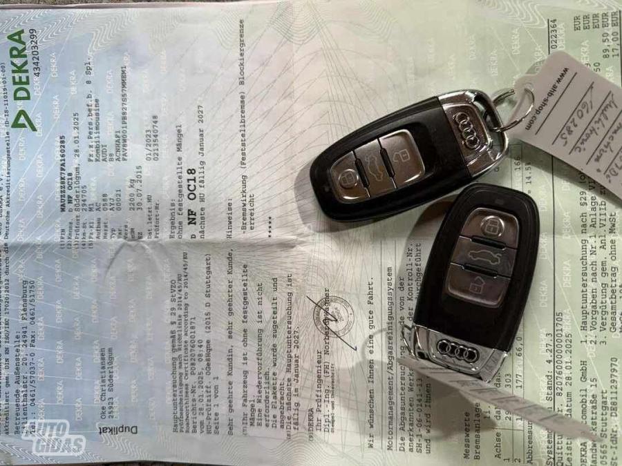 Audi A4 2015 in Mazeikiai, with an engine capacity of 2.00 L and mileage of 315 thousand km for 7990 €, photo 24 on AUTOMOTO.COM.LV