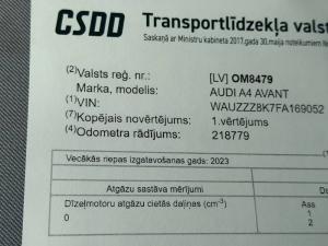 Audi A4 2015 in Riga, with an engine capacity of 2.00 L and mileage of 219 thousand km for 7150 €, photo 21 on AUTOMOTO.COM.LV
