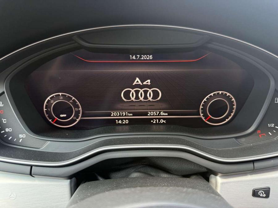 Audi A4 2016 in Kaunas, with an engine capacity of 2.00 L and mileage of 203 thousand km for 14222 €, photo 23 on AUTOMOTO.COM.LV
