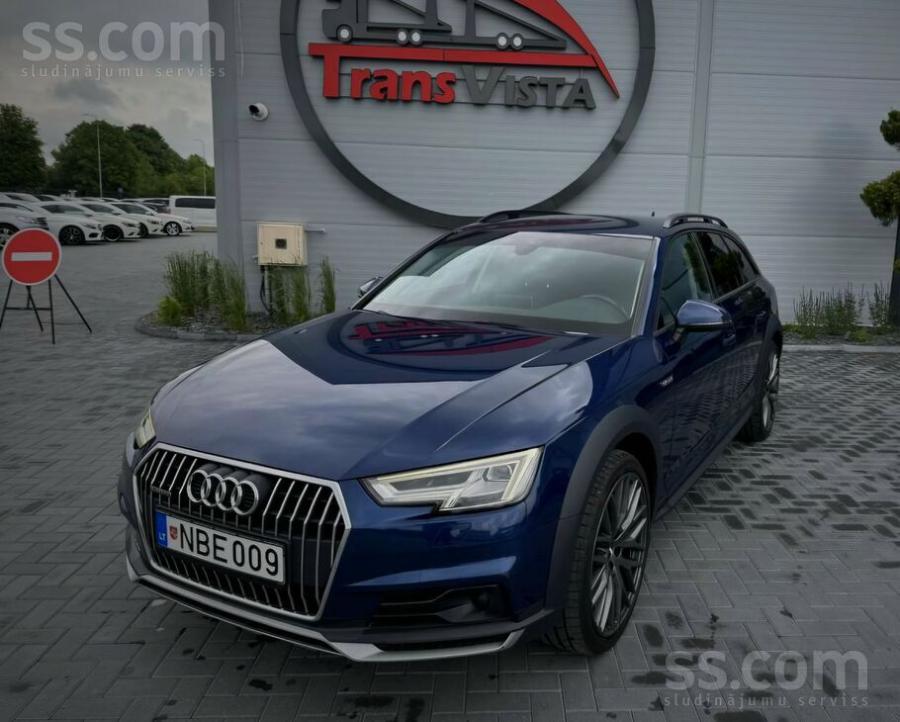 Violet Audi A4 2017 in Vilnius, with an engine capacity of 2.00 L and mileage of 298 thousand km for 16299 €, photo 1 on AUTOMOTO.COM.LV