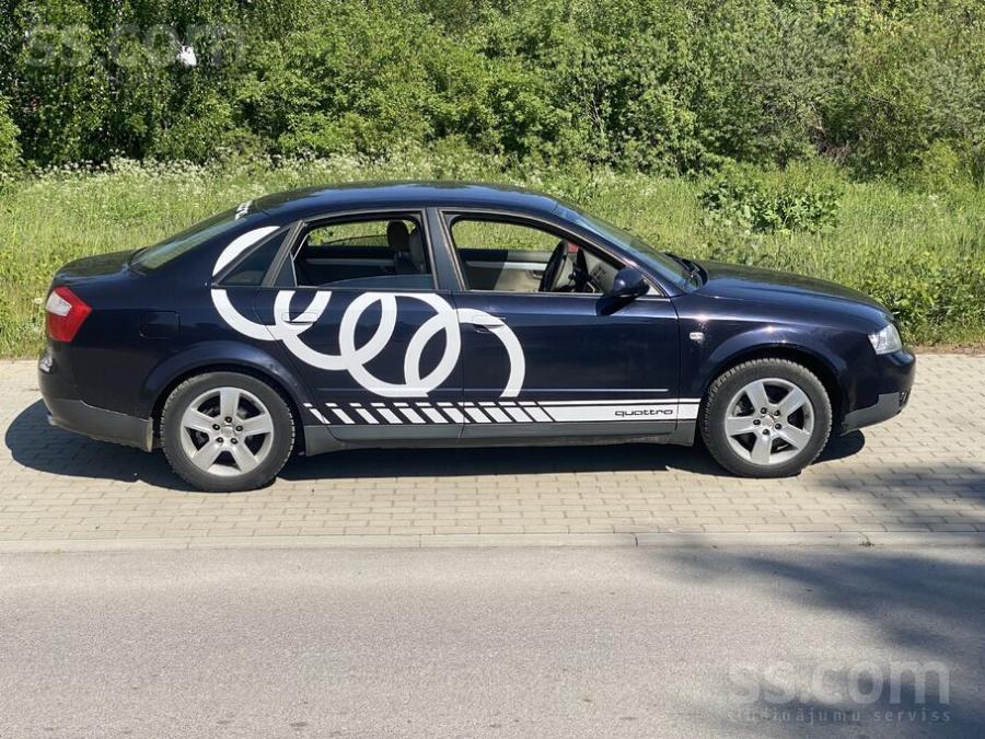Фиолетовый Ауди А4 2002 в Лиепая, объемом двигателя 3.00 л и пробегом 244 тыс. км за 3500 €, фото 8 на AUTOMOTO.COM.LV