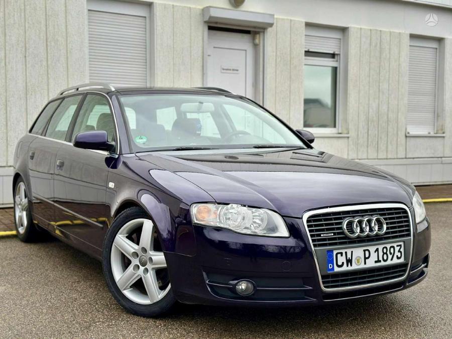 Violet Audi A4 2005 in Ukmerge, with an engine capacity of 3.20 L and mileage of 218 thousand km for 3500 €, photo 1 on AUTOMOTO.COM.LV