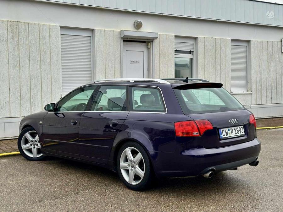 Violet Audi A4 2005 in Ukmerge, with an engine capacity of 3.20 L and mileage of 218 thousand km for 3500 €, photo 7 on AUTOMOTO.COM.LV