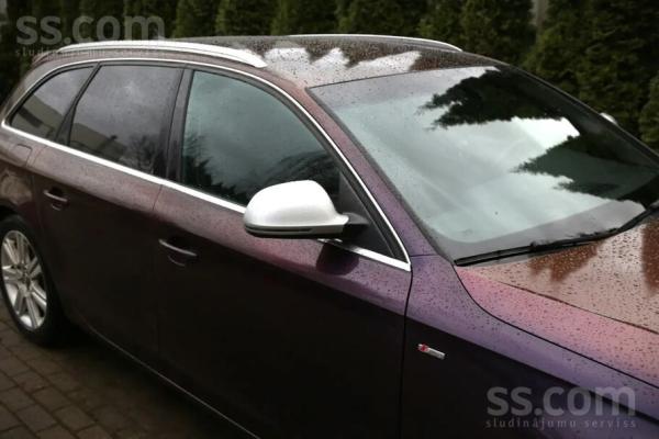 Violet Audi A4 2008 in Riga, with an engine capacity of 2.00 L and mileage of 0 thousand km for 5495 €, photo 6 on AUTOMOTO.COM.LV