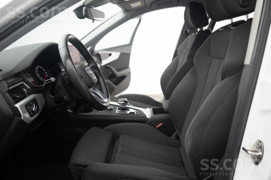 White Audi A4 2017 in Tallinn, with an engine capacity of 2.00 L and mileage of 230 thousand km for 13999 €, photo 10 on AUTOMOTO.COM.LV