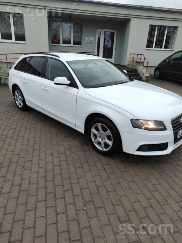 White Audi A4 2010 in Dobele, with an engine capacity of 2.00 L and mileage of 335 thousand km for 5800 €, photo 3 on AUTOMOTO.COM.LV