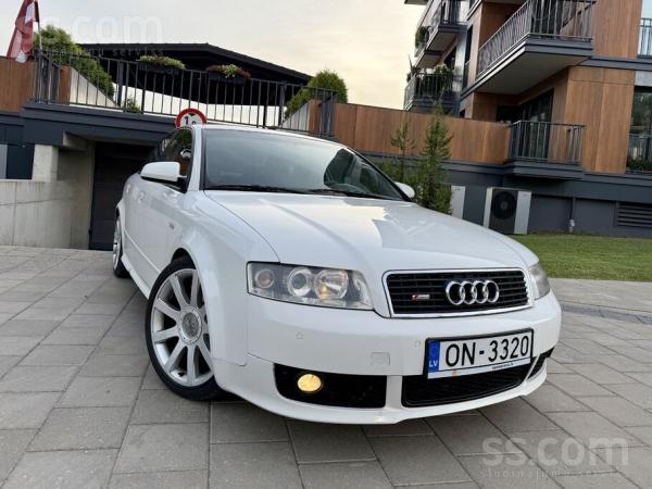 White Audi A4 2002 in Riga, with an engine capacity of 3.00 L and mileage of 282 thousand km for 3490 €, photo 1 on AUTOMOTO.COM.LV