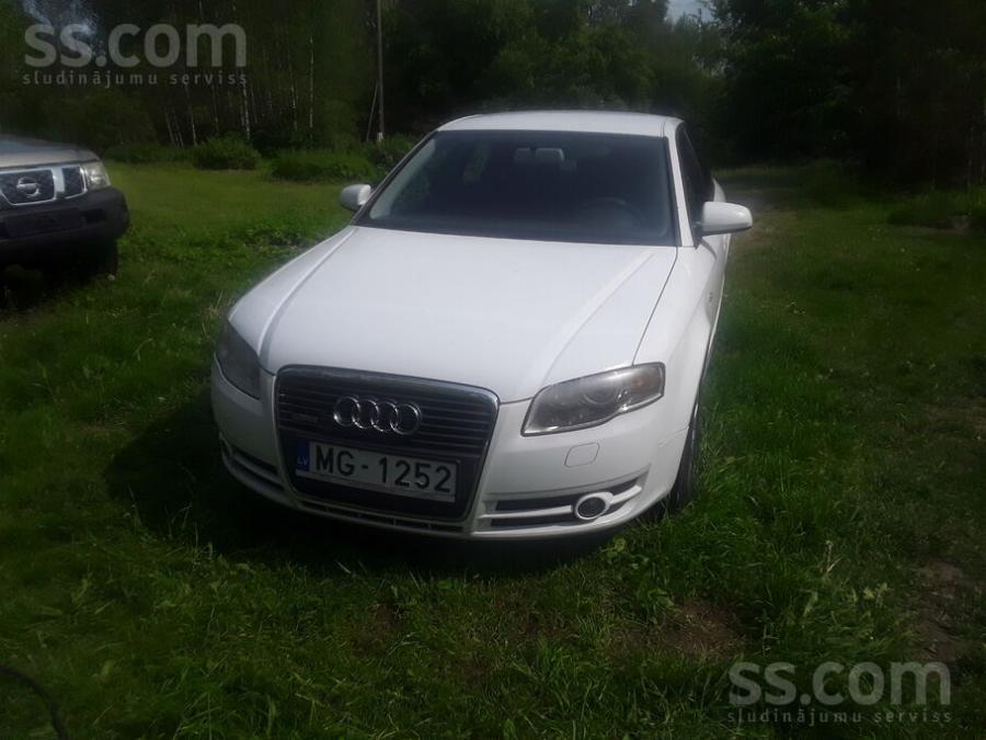 White Audi A4 2006 in Cesis, with an engine capacity of 2.70 L and mileage of 288 thousand km for 2550 €, photo 1 on AUTOMOTO.COM.LV