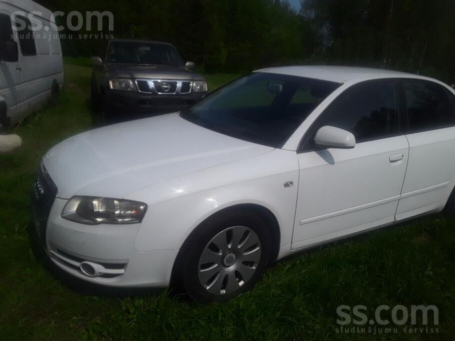 White Audi A4 2006 in Cesis, with an engine capacity of 2.70 L and mileage of 288 thousand km for 2550 €, photo 2 on AUTOMOTO.COM.LV