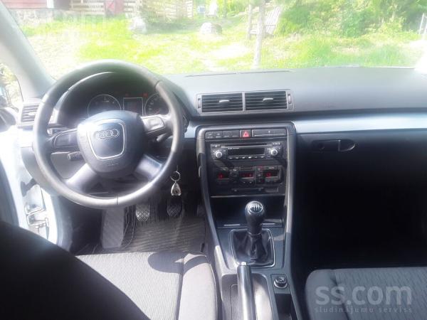 White Audi A4 2006 in Cesis, with an engine capacity of 2.70 L and mileage of 288 thousand km for 2550 €, photo 6 on AUTOMOTO.COM.LV