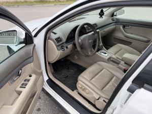 White Audi A4 2006 in Ukmerge, with an engine capacity of 1.80 L and mileage of 320 thousand km for 650 €, photo 10 on AUTOMOTO.COM.LV