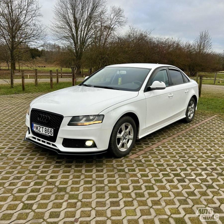 White Audi A4 2008 in Joniskis, with an engine capacity of 2.00 L and mileage of 293 thousand km for 4200 €, photo 1 on AUTOMOTO.COM.LV