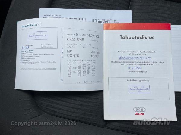 White Audi A4 2008 in Tallinn, with an engine capacity of 3.00 L and mileage of 440 thousand km for 5999 €, photo 11 on AUTOMOTO.COM.LV