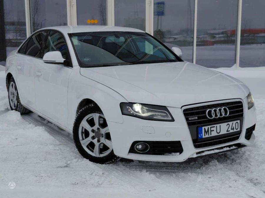 Balts Audi A4 2008 Viļņa, ar dzinēja tilpumu 1.97 L un nobraukumu 296 tūkst. km par 3900 €, foto 1 vietnē AUTOMOTO.COM.LV