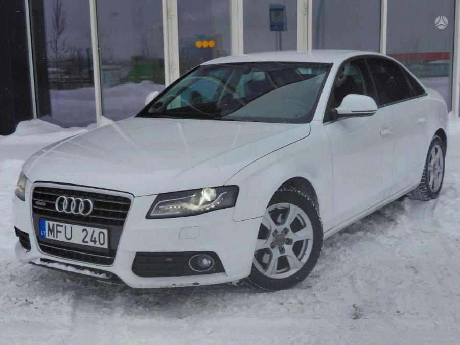 Balts Audi A4 2008 Viļņa, ar dzinēja tilpumu 1.97 L un nobraukumu 296 tūkst. km par 3900 €, foto 3 vietnē AUTOMOTO.COM.LV