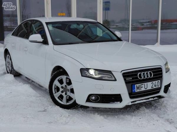 White Audi A4 2008 in Vilnius, with an engine capacity of 2.00 L and mileage of 296 thousand km for 3600 €, photo 1 on AUTOMOTO.COM.LV