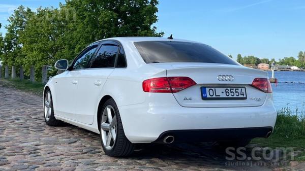White Audi A4 2008 in Riga, with an engine capacity of 3.00 L and mileage of 292 thousand km for 6500 €, photo 4 on AUTOMOTO.COM.LV