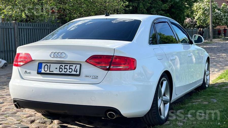 Balts Audi A4 2008 Rīga, ar dzinēja tilpumu 3.00 L un nobraukumu 292 tūkst. km par 6500 €, foto 6 vietnē AUTOMOTO.COM.LV