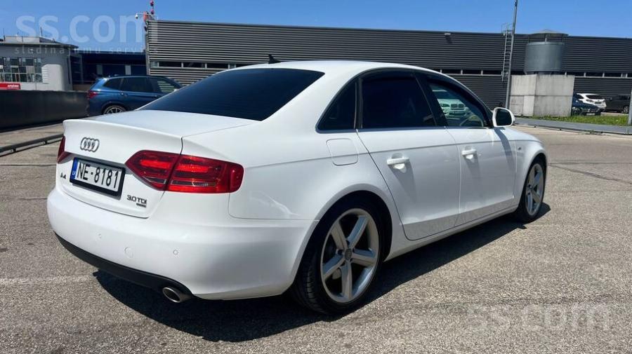Balts Audi A4 2008 Rīga, ar dzinēja tilpumu 3.00 L un nobraukumu 285 tūkst. km par 7800 €, foto 5 vietnē AUTOMOTO.COM.LV