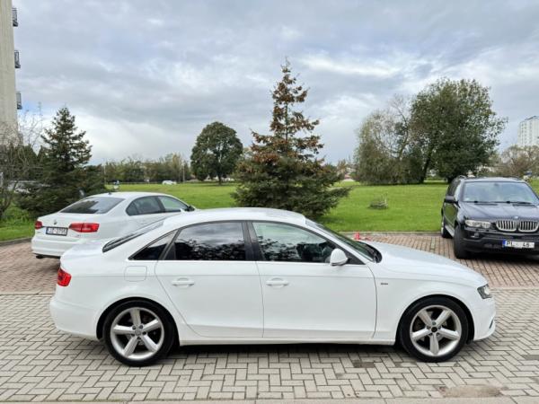 White Audi A4 2008 in Riga, with an engine capacity of 2.00 L and mileage of 282 thousand km for 5290 €, photo 7 on AUTOMOTO.COM.LV