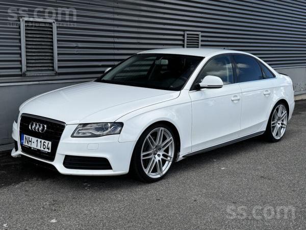 White Audi A4 2008 in Riga, with an engine capacity of 2.00 L and mileage of 284 thousand km for 3900 €, photo 1 on AUTOMOTO.COM.LV