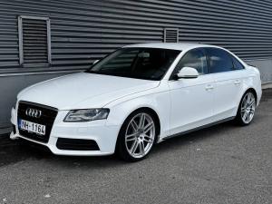 White Audi A4 2008 in Riga, with an engine capacity of 2.00 L and mileage of 284 thousand km for 3900 €, photo  on AUTOMOTO.COM.LV