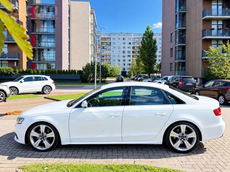 White Audi A4 2008 in Riga, with an engine capacity of 2.00 L and mileage of 360 thousand km for 3290 €, photo 4 on AUTOMOTO.COM.LV