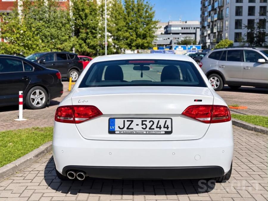 White Audi A4 2008 in Riga, with an engine capacity of 2.00 L and mileage of 360 thousand km for 3290 €, photo 5 on AUTOMOTO.COM.LV