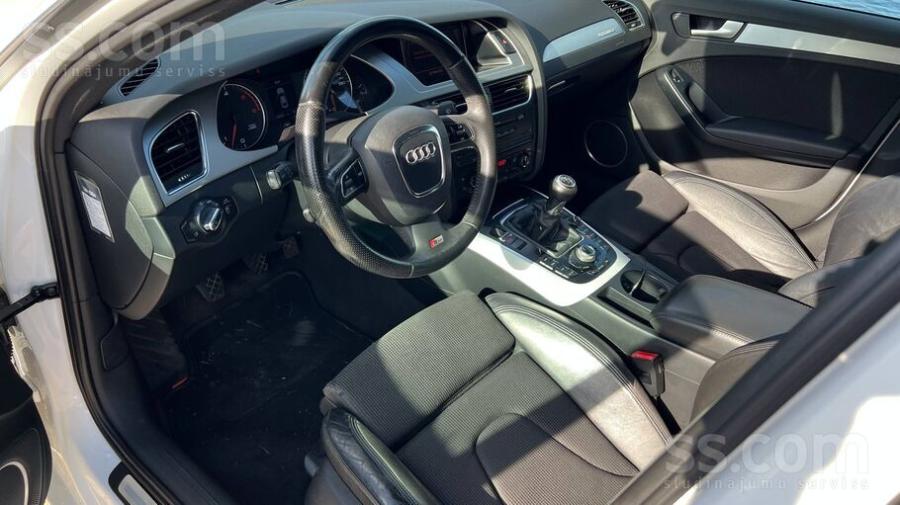 White Audi A4 2008 in Riga, with an engine capacity of 3.00 L and mileage of 292 thousand km for 7000 €, photo 7 on AUTOMOTO.COM.LV