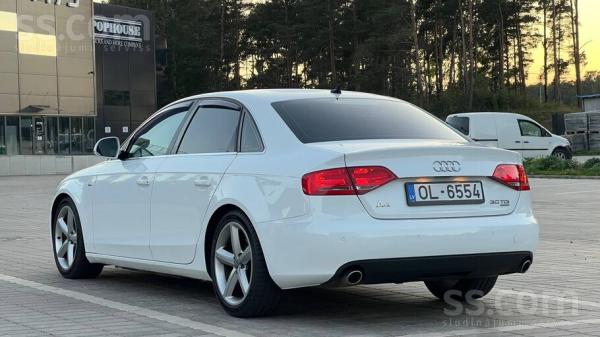 Ауди А4 2008 в Рига на AUTOMOTO.COM.LV Белый Ауди А4 2008 в Рига, объемом двигателя 3.00 л и пробегом 292 тыс. км за 7000 €, фото 3 на AUTOMOTO.COM.LV