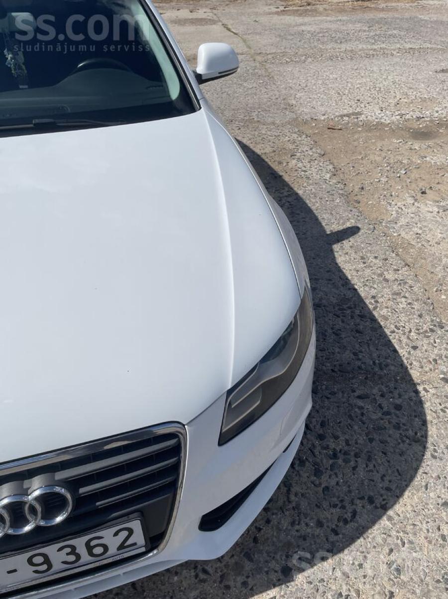 White Audi A4 2008 in Liepaja, with an engine capacity of 2.00 L and mileage of 254 thousand km for 4000 €, photo 3 on AUTOMOTO.COM.LV