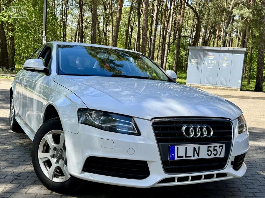 White Audi A4 2009 in Alytus, with an engine capacity of 2.00 L and mileage of 309 thousand km for 5450 €, photo 1 on AUTOMOTO.COM.LV