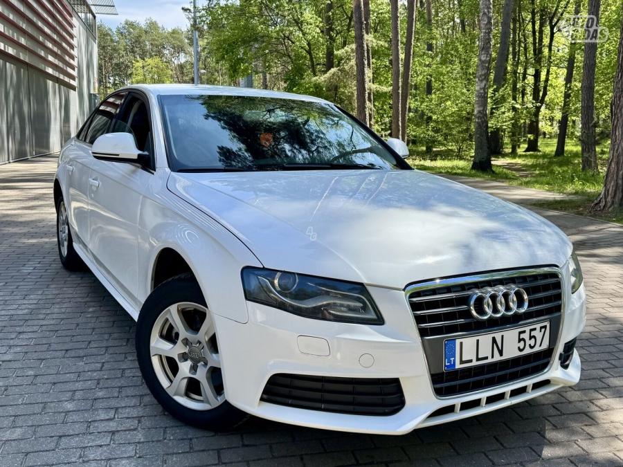 White Audi A4 2009 in Alytus, with an engine capacity of 2.00 L and mileage of 301 thousand km for 5499 €, photo 37 on AUTOMOTO.COM.LV