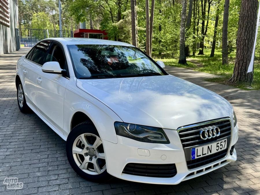 White Audi A4 2009 in Alytus, with an engine capacity of 2.00 L and mileage of 302 thousand km for 5199 €, photo 37 on AUTOMOTO.COM.LV