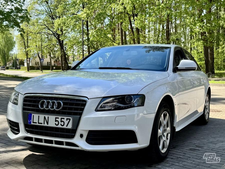 White Audi A4 2009 in Alytus, with an engine capacity of 2.00 L and mileage of 301 thousand km for 4599 €, photo 27 on AUTOMOTO.COM.LV