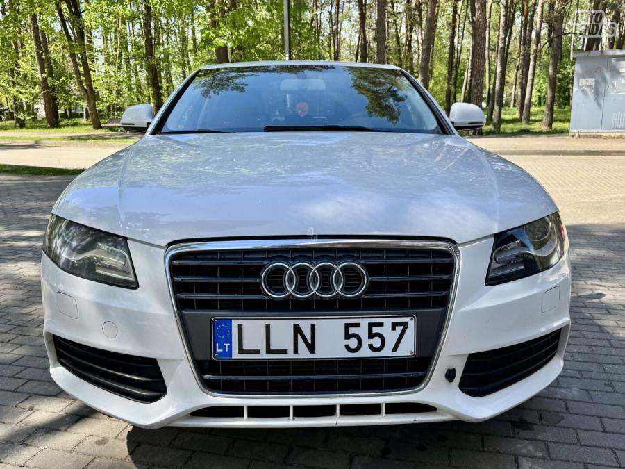White Audi A4 2009 in Alytus, with an engine capacity of 2.00 L and mileage of 301 thousand km for 4399 €, photo 37 on AUTOMOTO.COM.LV