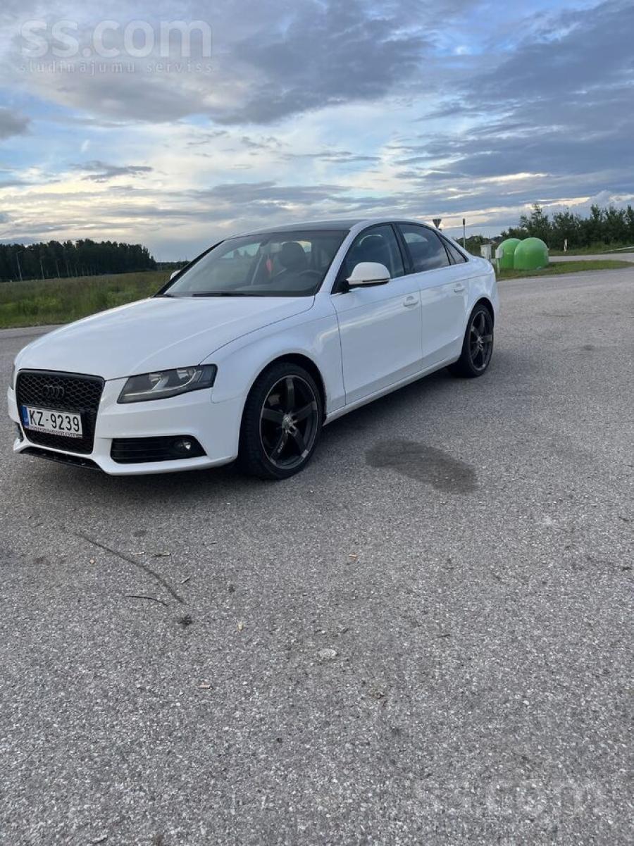 White Audi A4 2009 in Riga, with an engine capacity of 2.00 L and mileage of 323 thousand km for 5850 €, photo 1 on AUTOMOTO.COM.LV