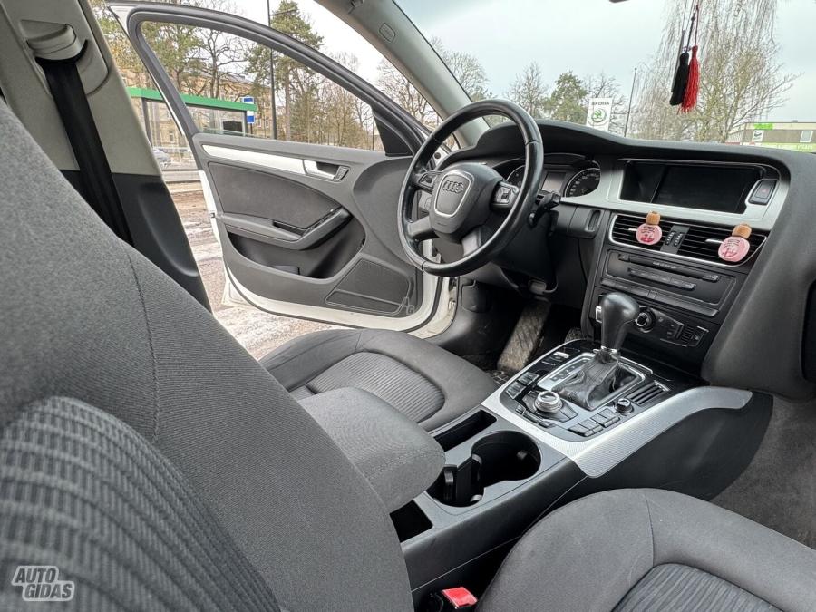 White Audi A4 2009 in Alytus, with an engine capacity of 2.70 L and mileage of 299 thousand km for 5850 €, photo 12 on AUTOMOTO.COM.LV