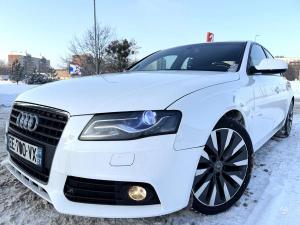 Balts Audi A4 2010 Kauņa, ar dzinēja tilpumu 1.97 L un nobraukumu 341 tūkst. km par 5950 €, foto  vietnē AUTOMOTO.COM.LV