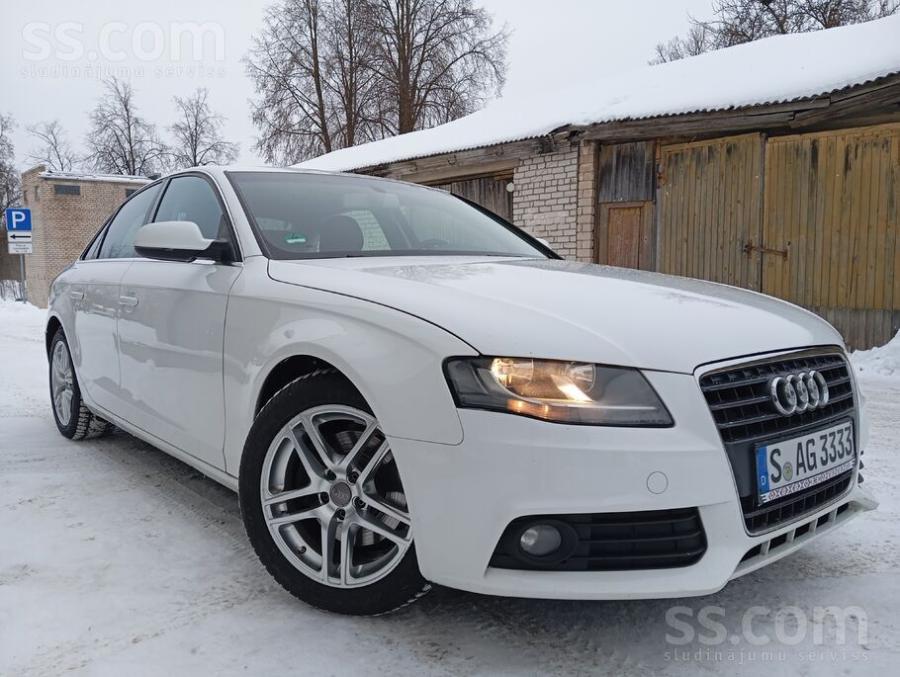 White Audi A4 2010 in Balvi, with an engine capacity of 2.00 L and mileage of 0 thousand km for 4950 €, photo 1 on AUTOMOTO.COM.LV